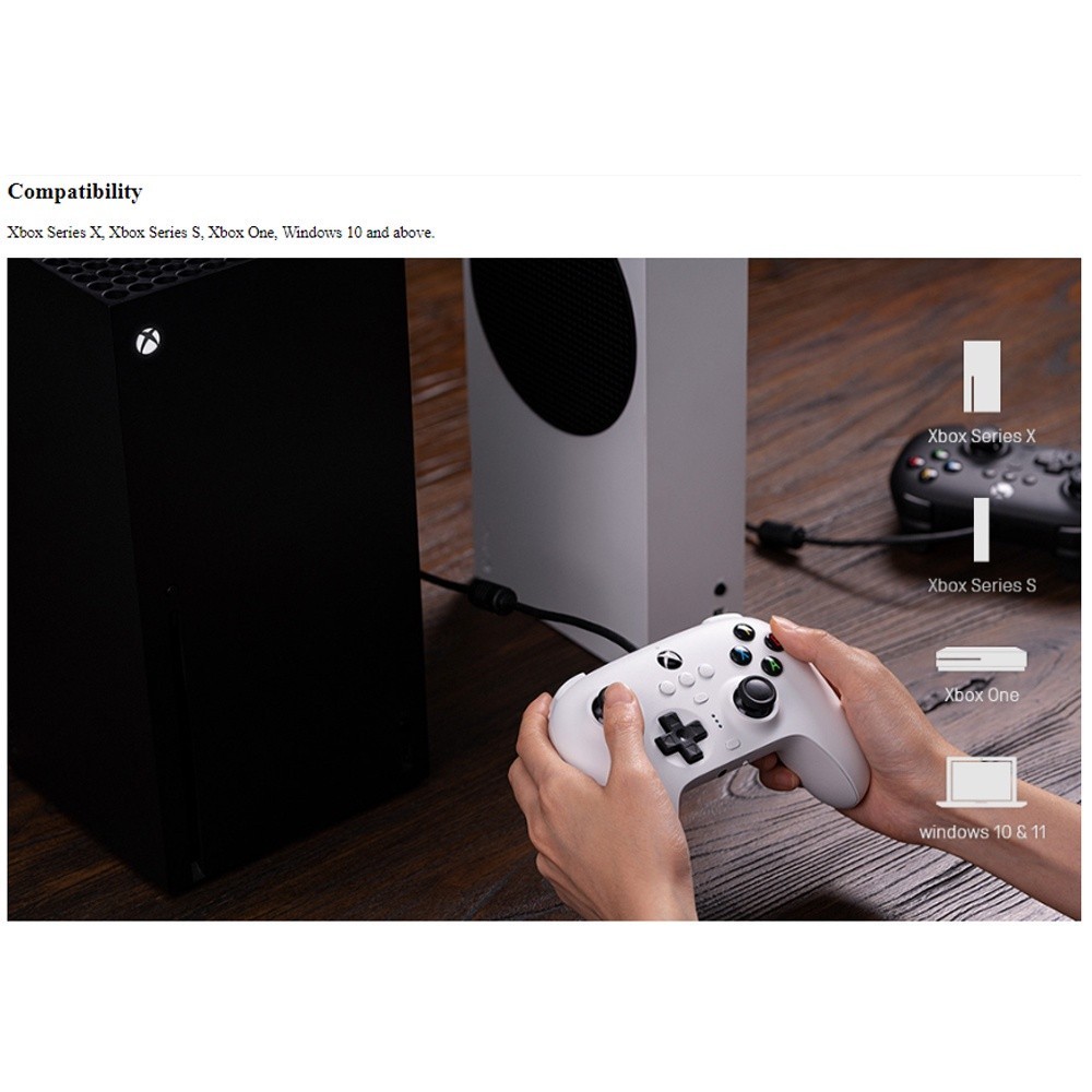 Tinzshop 8Bitdo 82CE Ultimate Wired Controller Joystick for Xbox Series ...