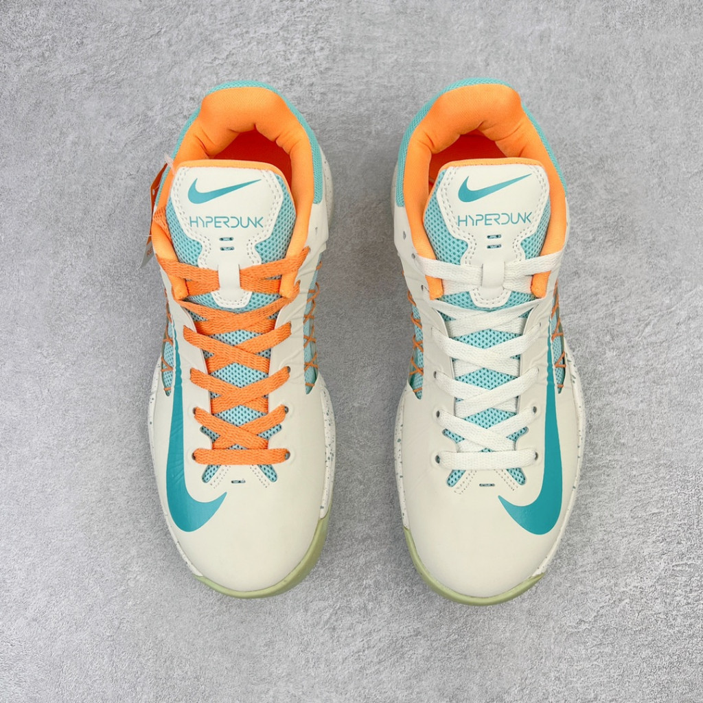 UA Nike Hyperdunk 2012 Low "Sail/Blue/Orange" บาสเก็ตบอลสำหรับ ...