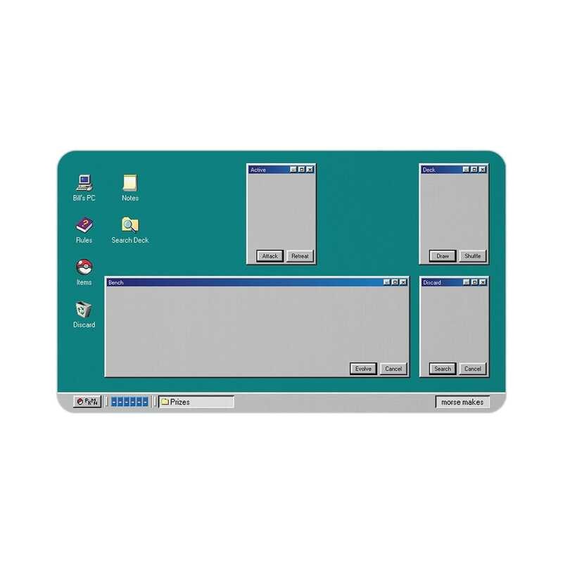 Retro TCG Custom Playmat - Windows 98 UI - Playzones Neoprene Gaming ...