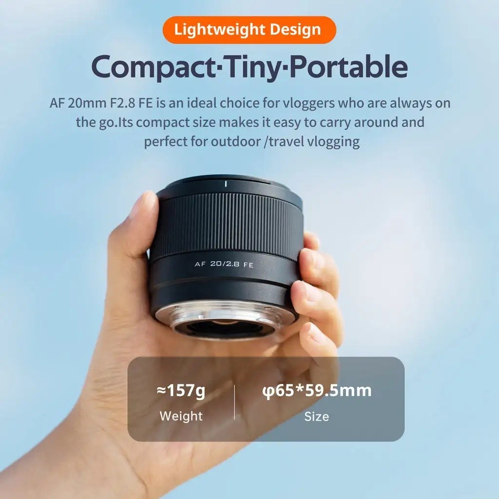 Viltrox 20mm F2.8 เลนส์มุมกว้าง 20 มม. F2.8 ออโต้โฟกัส รูรับแสงขนาดใหญ่ ...