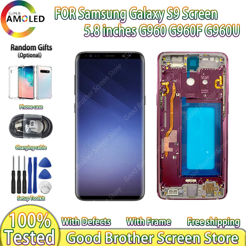 แสดงผล AMOLED สำหรับ Samsung Galaxy ชิ้นส่วนซ่อมเครื่องดิจิไทเซอร์ ...