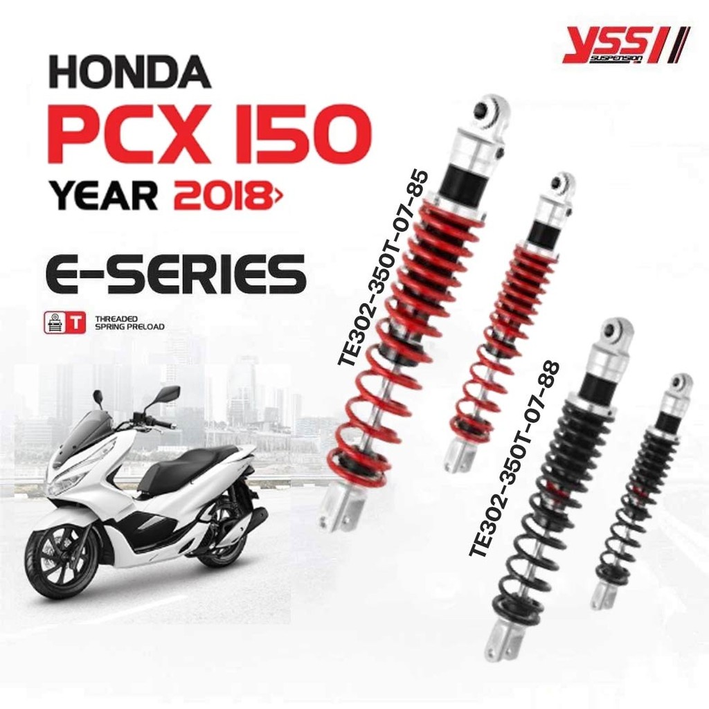 E-Series โช้คหลัง YSS PCX150 ปี2018>ขึ้นไป PCX-150 2018> ขนาด 350mm.โช๊คหลัง ตรงรุ่น TE3025-350T ...