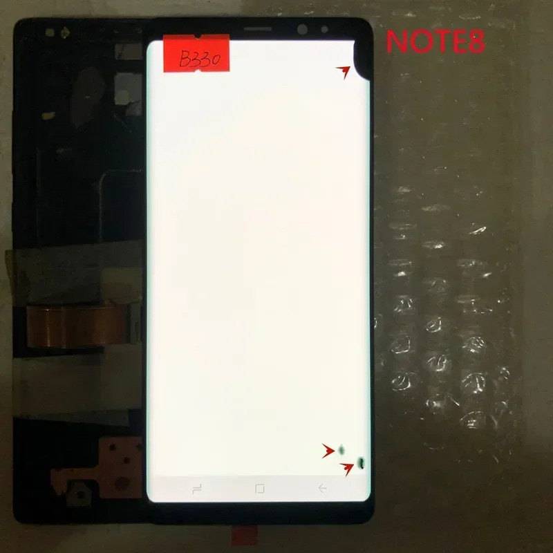 จอ Note8 AMOLED LCD พร้อมกรอบสำหรับ Samsung Note 8 N950จอแสดงผล N950f ...