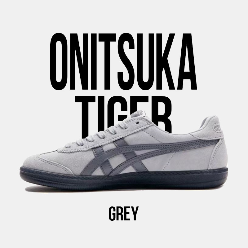 【100% Original 】Tiger TOKUTEN Grey 1183A907-021 Low Top Unisex Sneakers ...