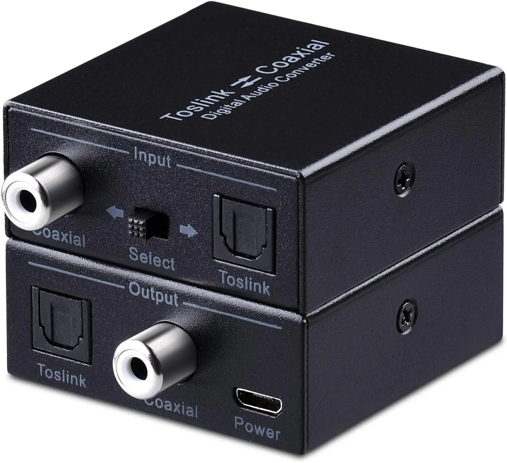 Bi-directional Digital Audio Converter Optical to Coax Optical SPDIF ...