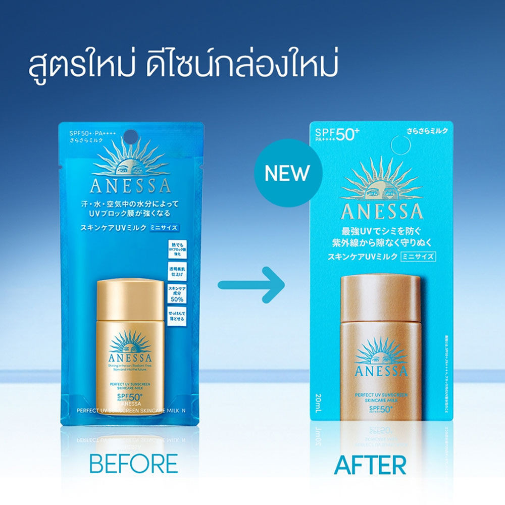 Anessa Perfect UV Sunscreen Milk NA SPF50+ PA++++ กันแดดสูตรเนื้อน้ำนม. | Shopee Thailand