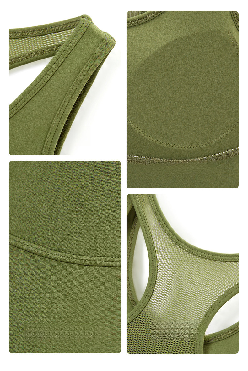 Leorrey-เสื้อชั้นในออกกำลังกายวิ่งพร้อมแผ่นเสริม เสื้อชั้นในกีฬาดันทรง ...