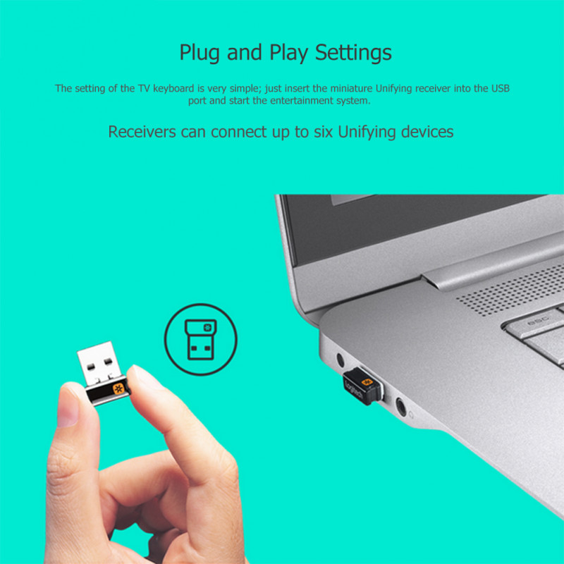 คีย์บอร์ดไร้สาย K400 Plus พร้อมทัชแพด HTPC 84 คีย์ สําหรับคอมพิวเตอร์ ...