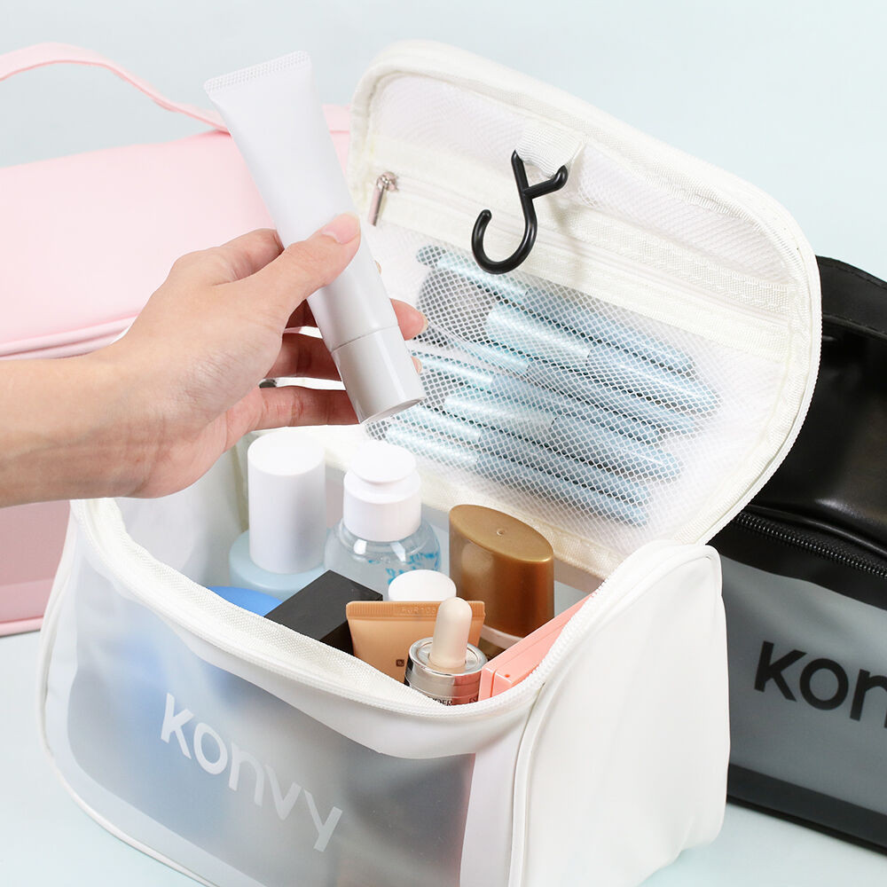Konvy Waterproof Cosmetic Bag #Pink. | Shopee Thailand