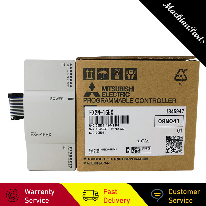 ยี่ห้อใหม่ของแท้ Mitsubishi PLC โมดูล PLC FX2N-8EX 16EX 8ER 8EYT 2AD 2DA 4DA 8EYR 16ER 4AD 32ER ...