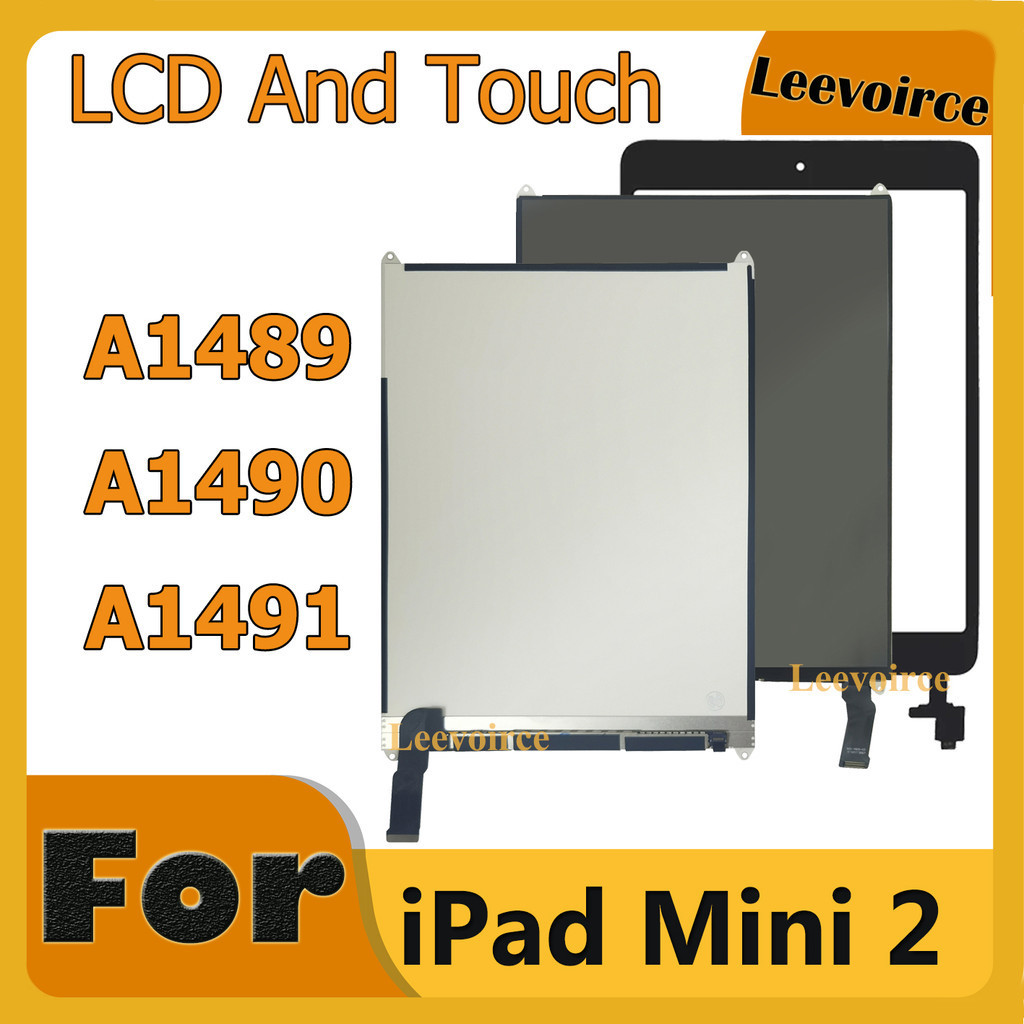 Mini2แอลซีดีหรือหน้าจอสัมผัสสำหรับ Apple Ipad Mini 2 A1489 A1490ประกอบ ...