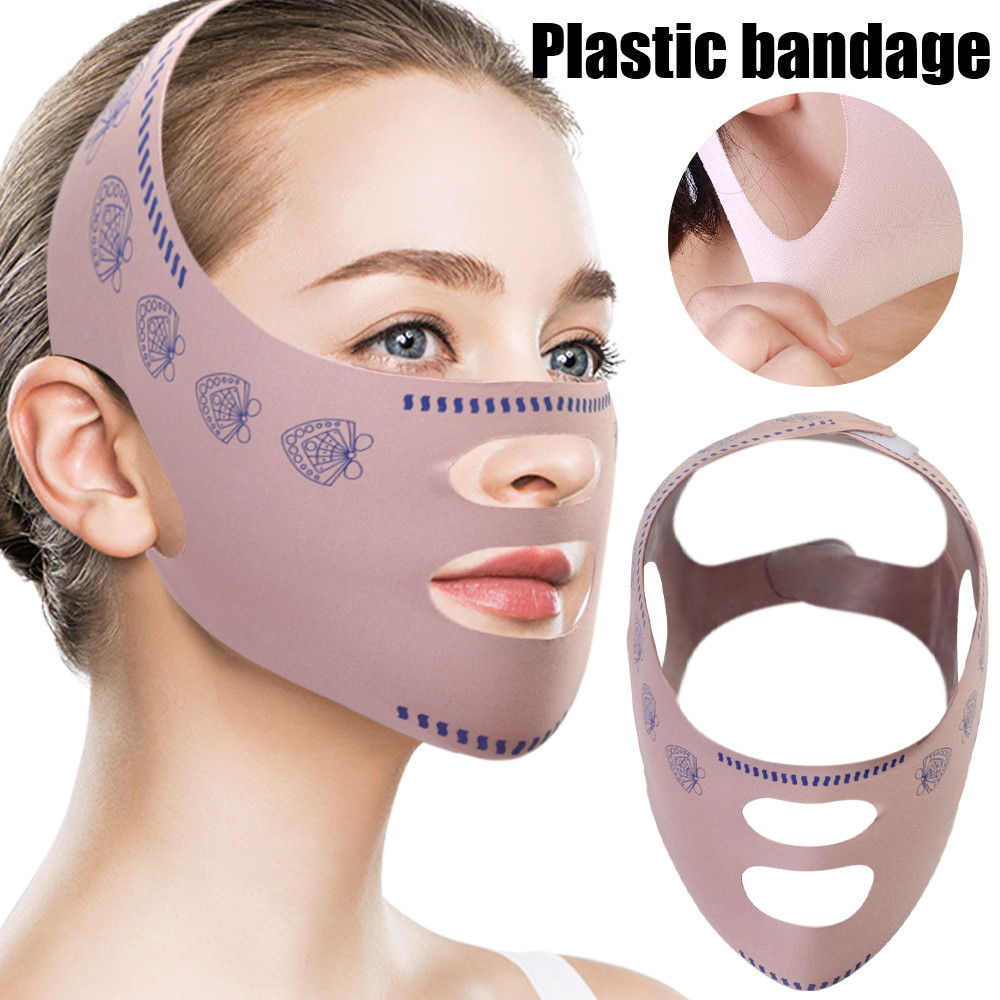 Breathable V Face Cheek Lift Up Anti Wrinkle Band - ลดคางคู่ V-Line ...