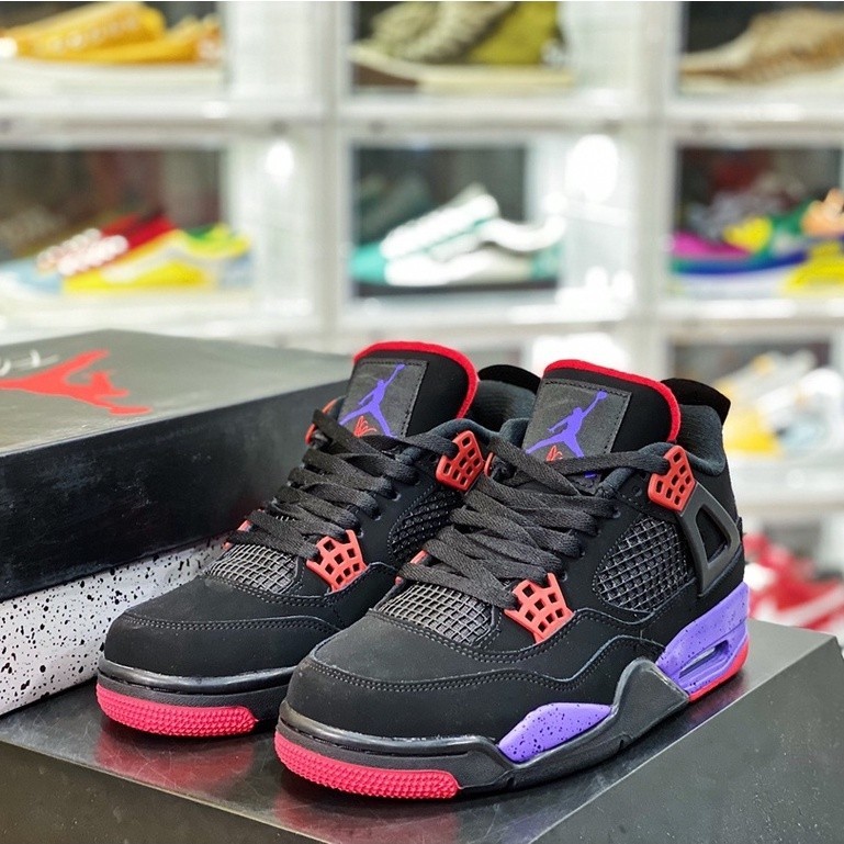 Nike Air Jordan 4 Retro "Raptors NRG" รองเท้าบาสเก็ตบอลรองเท้าผ้าใบ ...