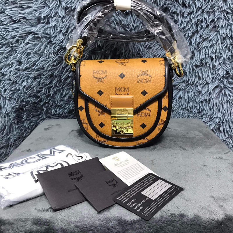 New MCM Patricia Mini ทรงครึ่งวงกลม urif | Shopee Thailand