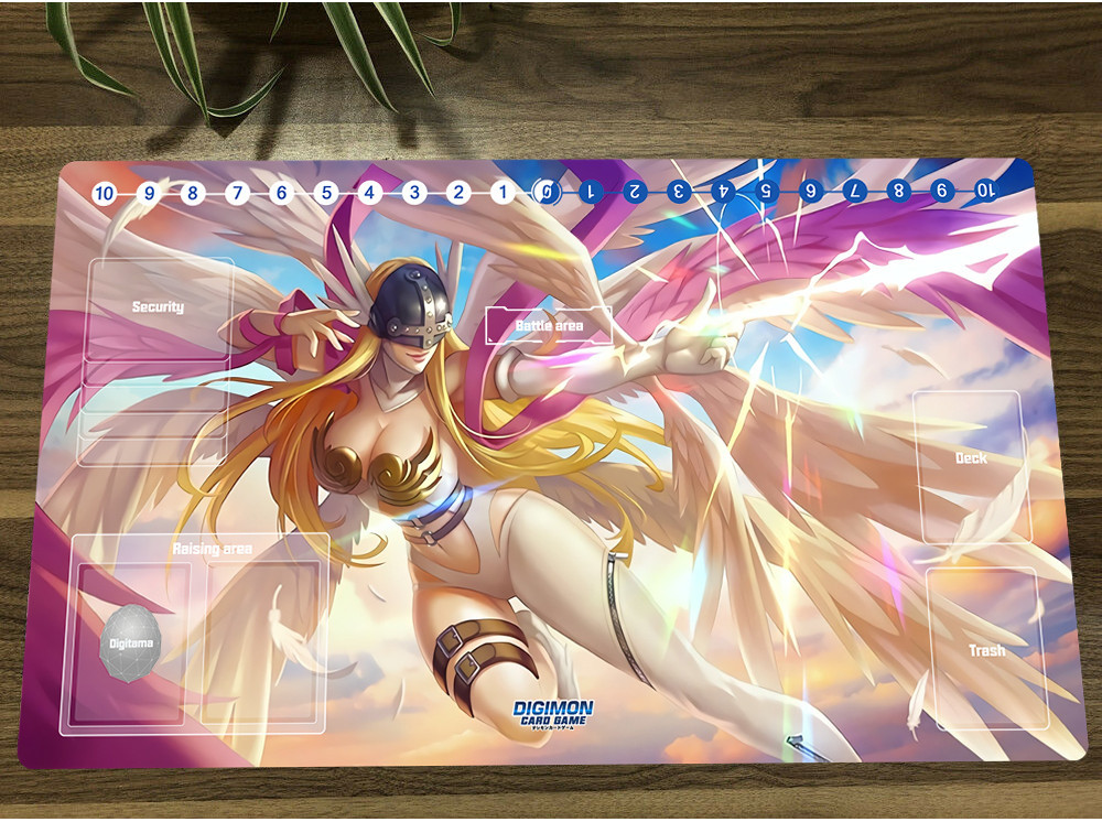 ใหม่ แผ่นรองเมาส์เล่นเกม ลายการ์ตูนอนิเมะ Digimon Playmat Angewomon DTCG CCG TCG | Shopee Thailand