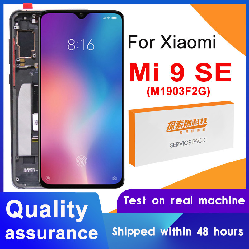 Original 5.97 "Amoled สำหรับ Xiaomi 9 จอแสดงผล หน้าจอสัมผัส Digitizer Mi9 SE Mi 9Se M1903f2g LCD ...