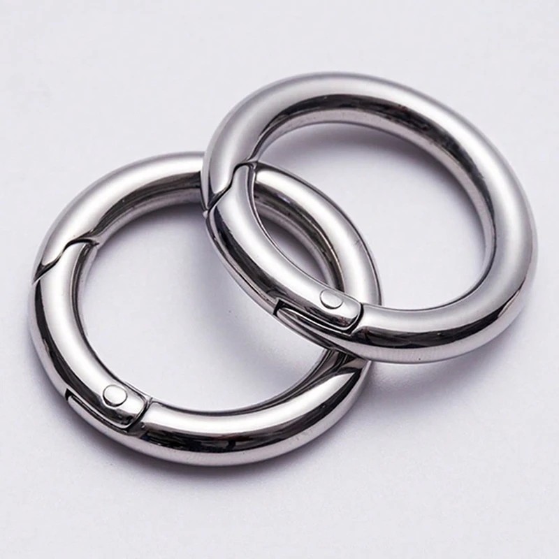 10 ชิ้นโลหะ O-shaped Spring Clasps - Multifunctional Openable Round ...