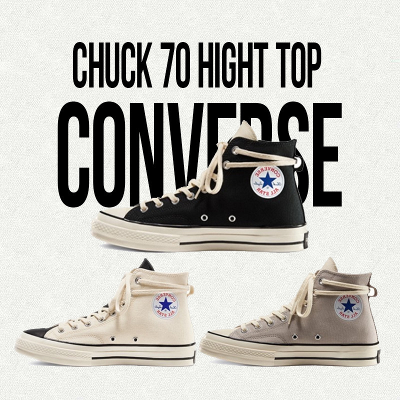 100% Original Converse Fear of God Chuck70 X FOG Black and White grey ...