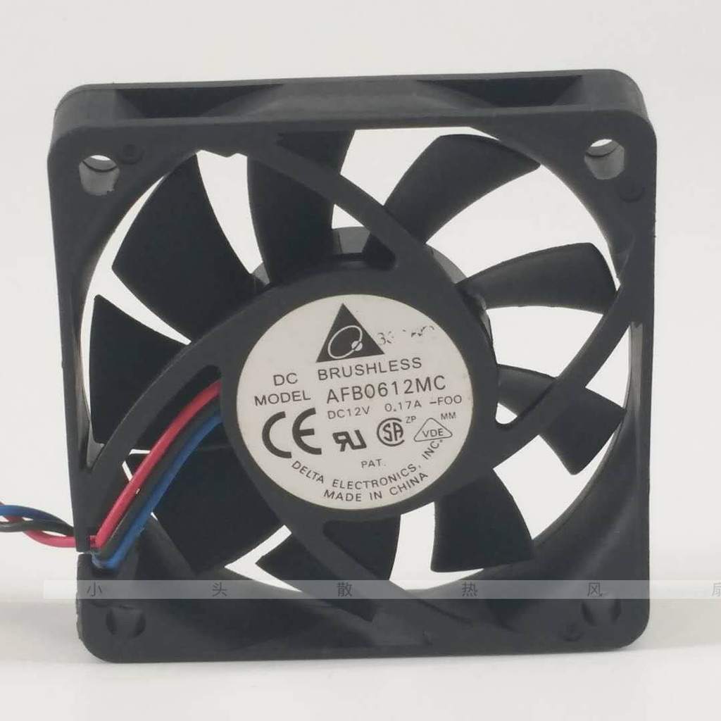 พัดลมระบายความร้อน CPU Delta 6013 6 ซม. 12V 0.17A AFB0612MC 3 สาย | Shopee Thailand