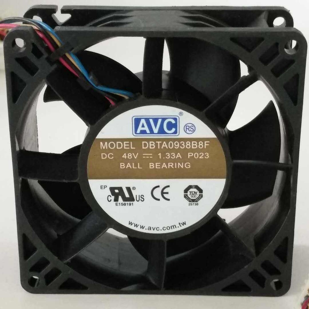 พัดลมระบายความร้อน Avc DBTA0938B8F 9238 9038 DC48V 1.33 A 4 สาย PWM | Shopee Thailand