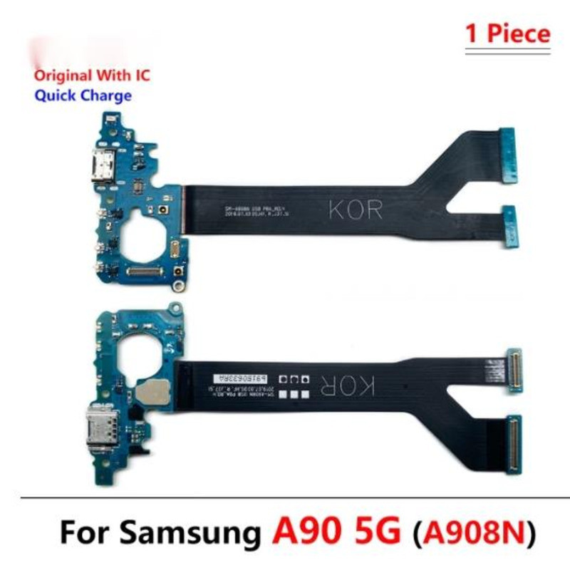 บอร์ดไมโครโฟน พอร์ตชาร์จ USB แบบเปลี่ยน สําหรับ Samsung Galaxy A90 5G ...