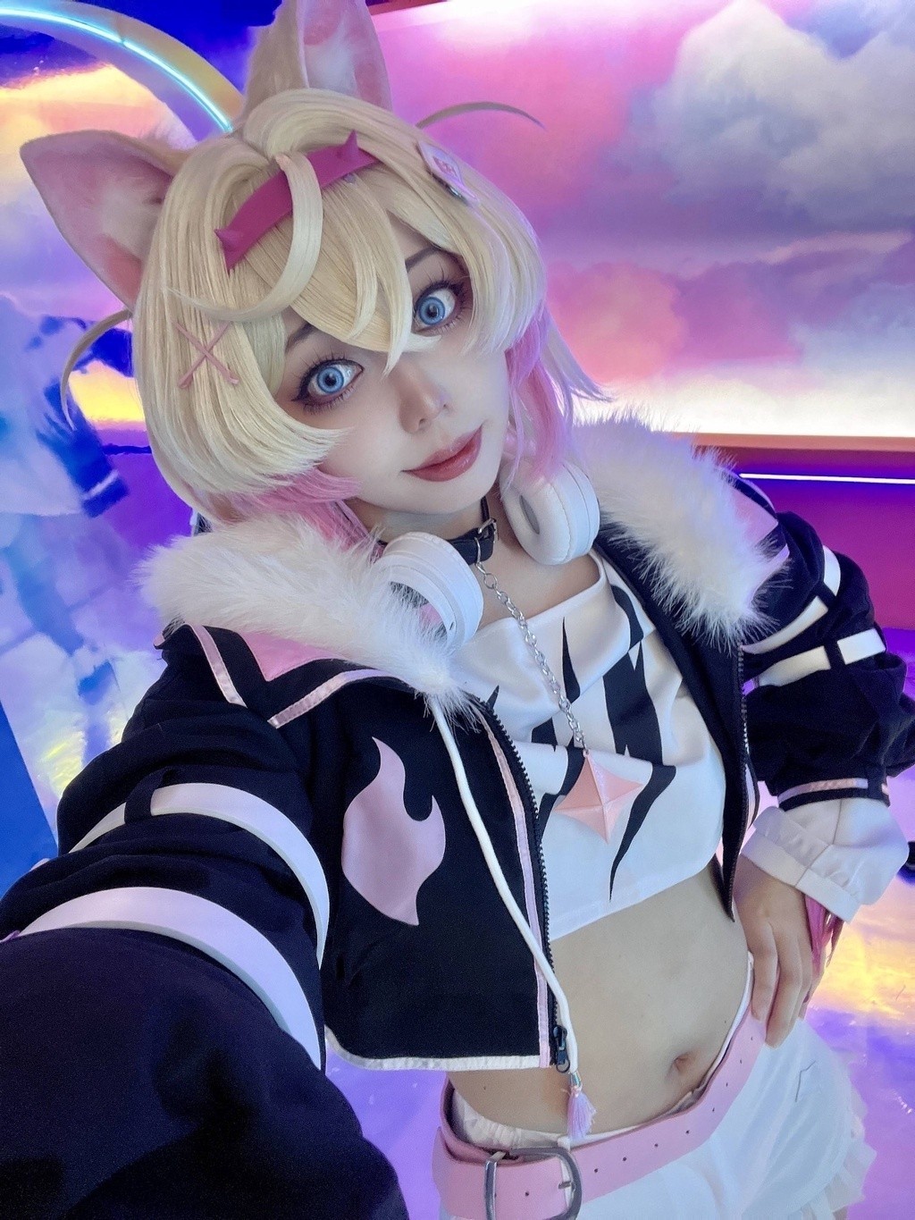 [Wetrose]Hololive Vtuber EN Fuwawa Mococo Abyssgard Cos ชุดอะนิเมะเกม ...