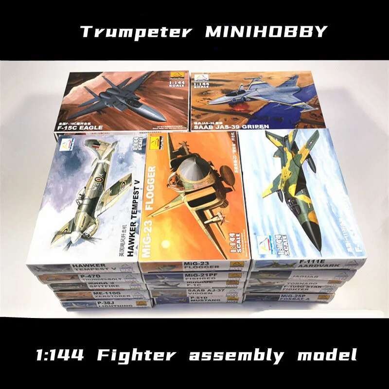 Trumpeter 1/144 ทหาร Fighter Assembly รุ่น Bombing Plane ของเล่นพลาสติก ...