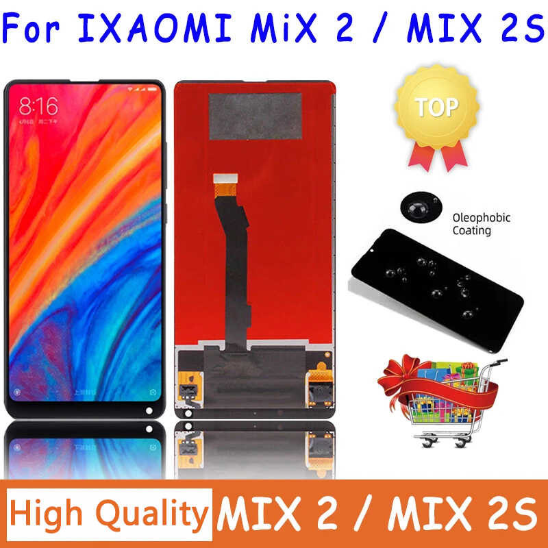 5.99 "Original สำหรับ Mi Mix 2 Mix2 Mix2s หน้าจอสัมผัสสำหรับ Digitizer Xiaomi Mimix2 2S กรอบ ...