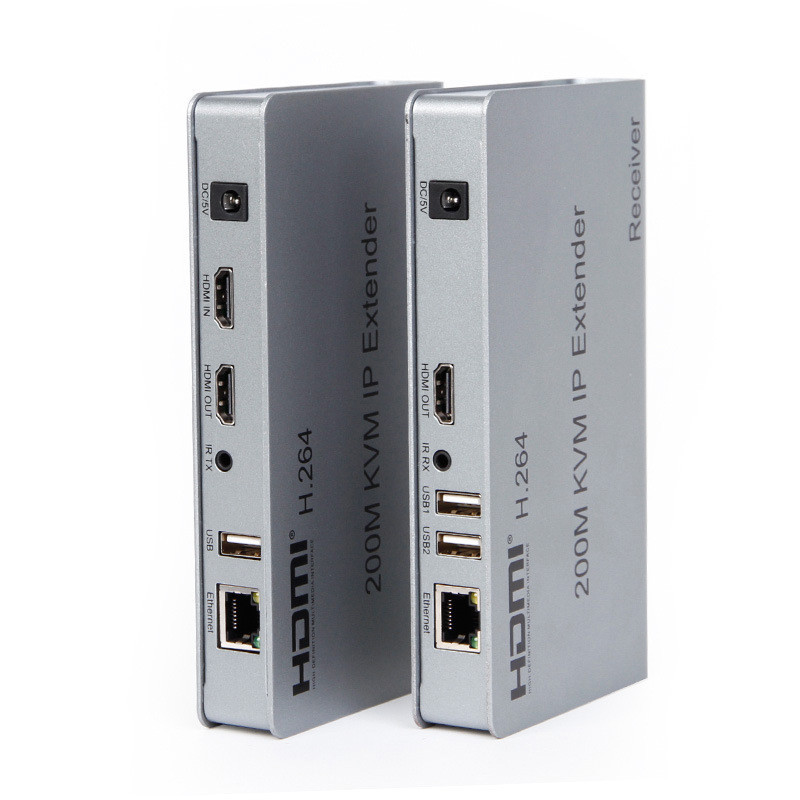 Hdmi KVM Extender มากกว่า IP Cat5e / 6 200M HDMI USB Extender หนึ่งถึง ...