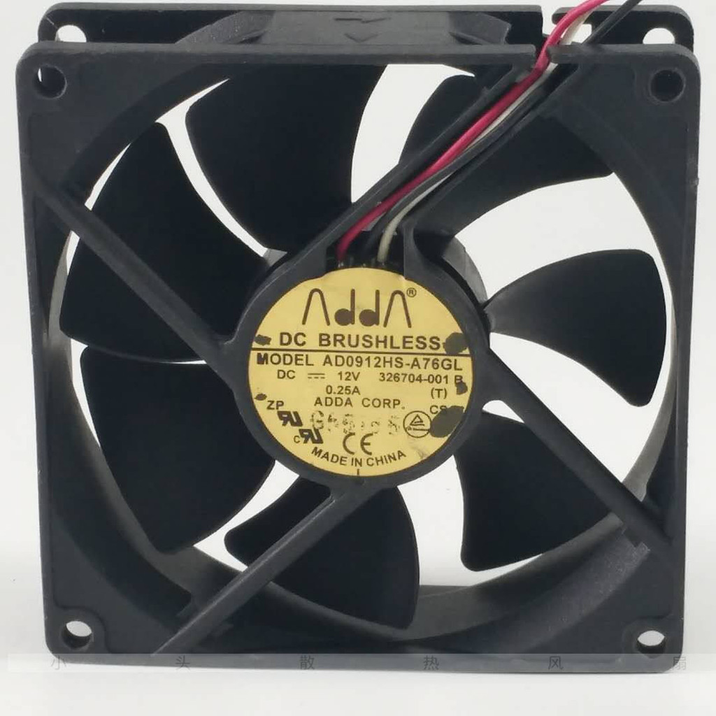 พัดลมระบายความร้อน Adda AD0912HS-A76GL 9025 9 ซม. 12V 0.25A 3 เข็ม ... พัดลมระบายความร้อน Adda AD0912HS-A76GL 9025 9 ซม. 12V 0.25A 3 เข็ม ...