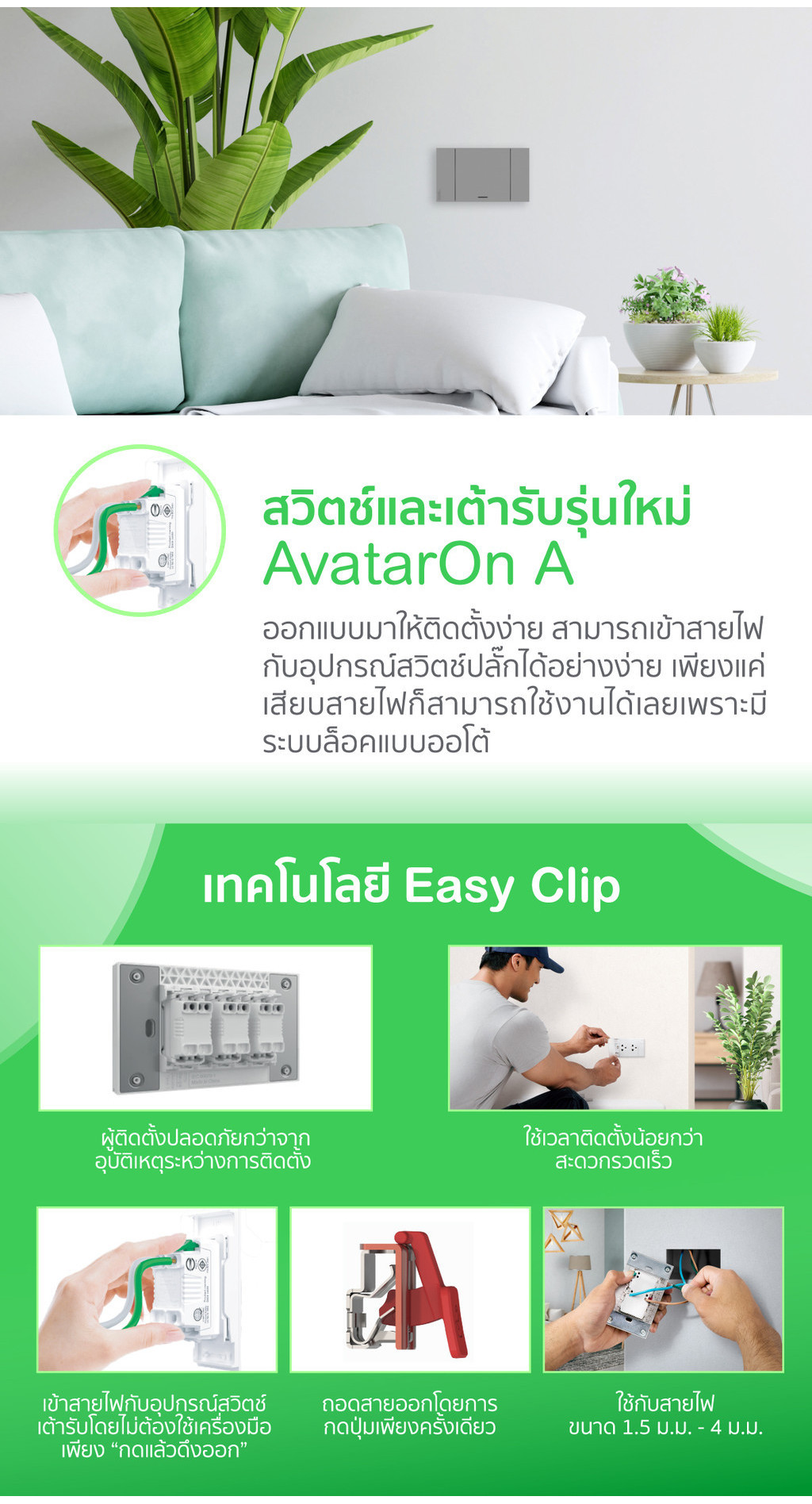 Schneider รุ่น AvatarOn A :M3T03_WE+M3T31_1F_WE+M3T426UST_WE ชุดเต้ารับ ...