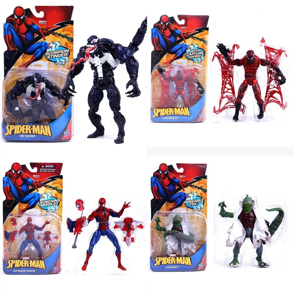 ตุ๊กตาฟิกเกอร์ Superhero Marvel Spider Man Venom Lizard Christmas ของ ...