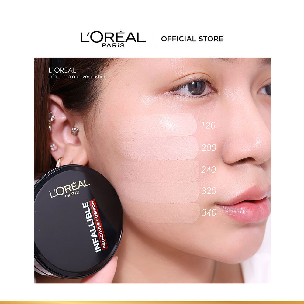 (โค้ดลดเพิ่ม 40.-) L'Oréal Paris Infallible Pro-Cover Cushion 14g ...