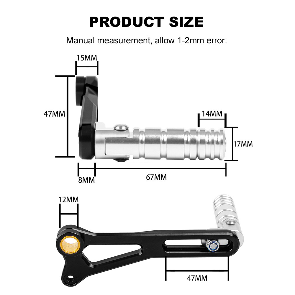 รถจักรยานยนต์ปรับพับเกียร์สําหรับ Ducati Multistrada V4 V4S 2020-2023 ...