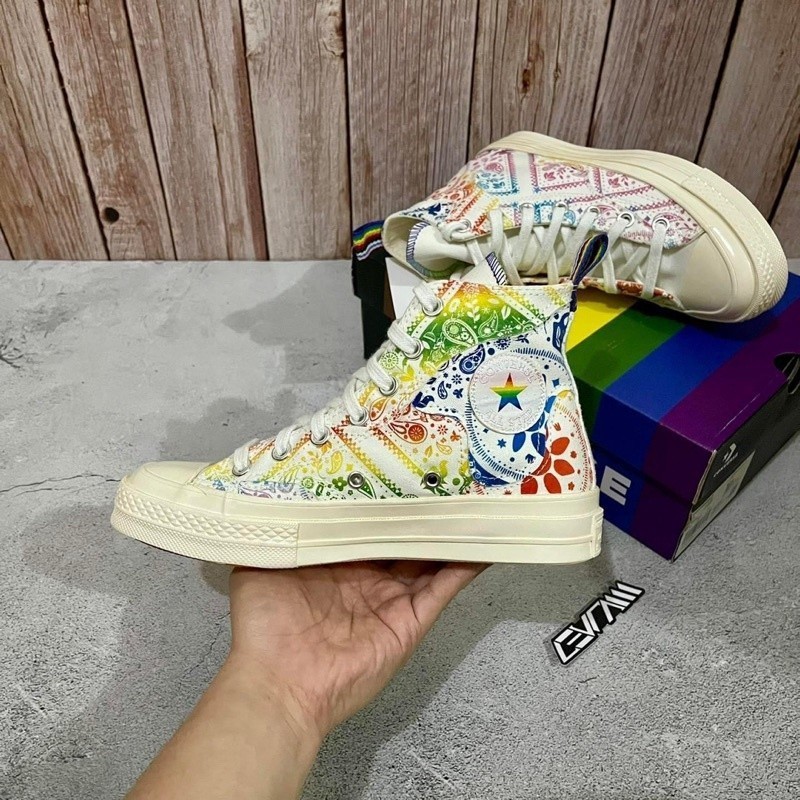 Converse 70s high-pride chucks all star lgbtq รองเท้าผ้าใบ สีรุ้ง ...