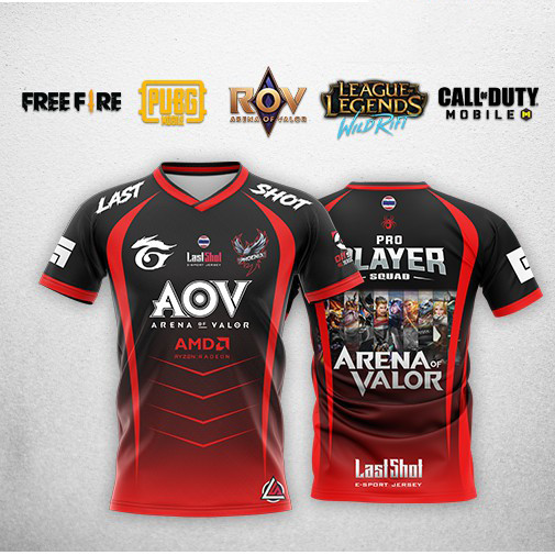 เสื้อเกมส์ กีฬา FREEFIRE PUBG ROV | Shopee Thailand