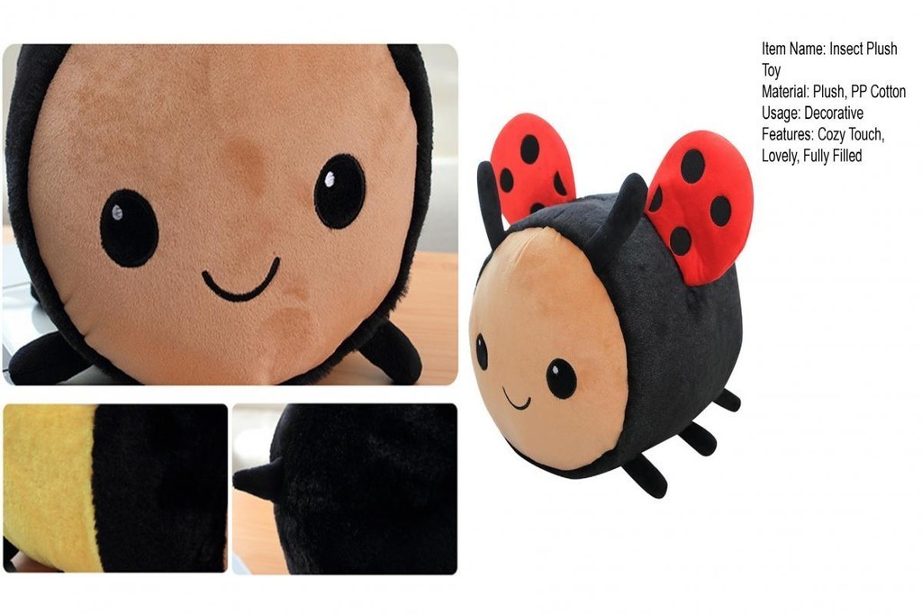 [EY] แมลงปุยของเล่นตุ๊กตาของเล่นเด็กตุ๊กตาสัตว์ตุ๊กตา Bee Ladybugs หมอน ...