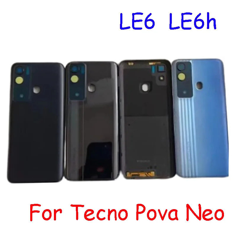 ฝาหลังแบตเตอรี่สําหรับ Tecno Pova Neo LE6 LE6h ฝาหลังแบตเตอรี่กรณีพร้อม ...
