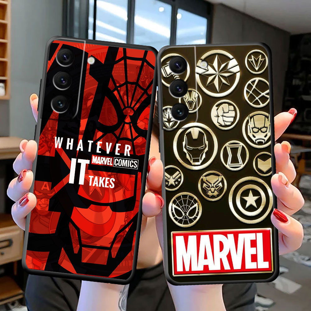 เคสโทรศัพท์มือถือ ซิลิโคนนิ่ม TPU ลายมาร์เวล What Ever It Takes สีดํา สําหรับ Samsung Galaxy S24 ...