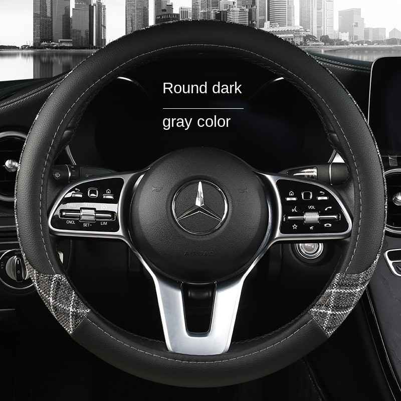 หนังคลาสสิก PU ที่ทนต่อการฉีกขาดพวงมาลัยรถเฉพาะรุ่นรถใช้ได้กับ Perodua ...