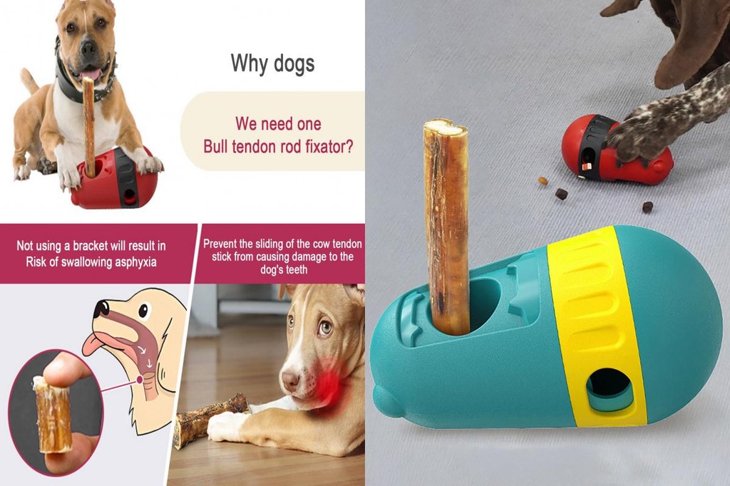 Anti-choking สุนัข Chew Holder Bully Stick สําหรับสุนัขขนาดเล็กปริศนา ...