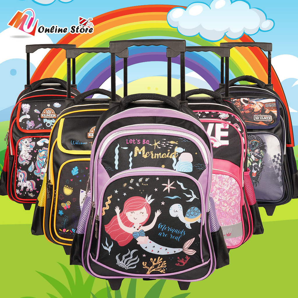 Mu BEG SEKOLAH RODA / SCHOOL TROLLEY BAG / BEG RODA KARTUN /PRIMARY ...