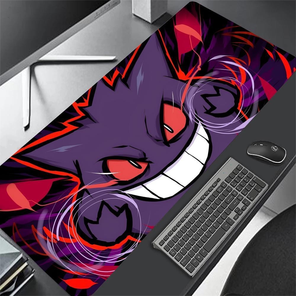 Pokemon Gengar Mousepad แผ่นรองเมาส์สําหรับเล่นเกมขนาดใหญ่ LockEdge หนา ...