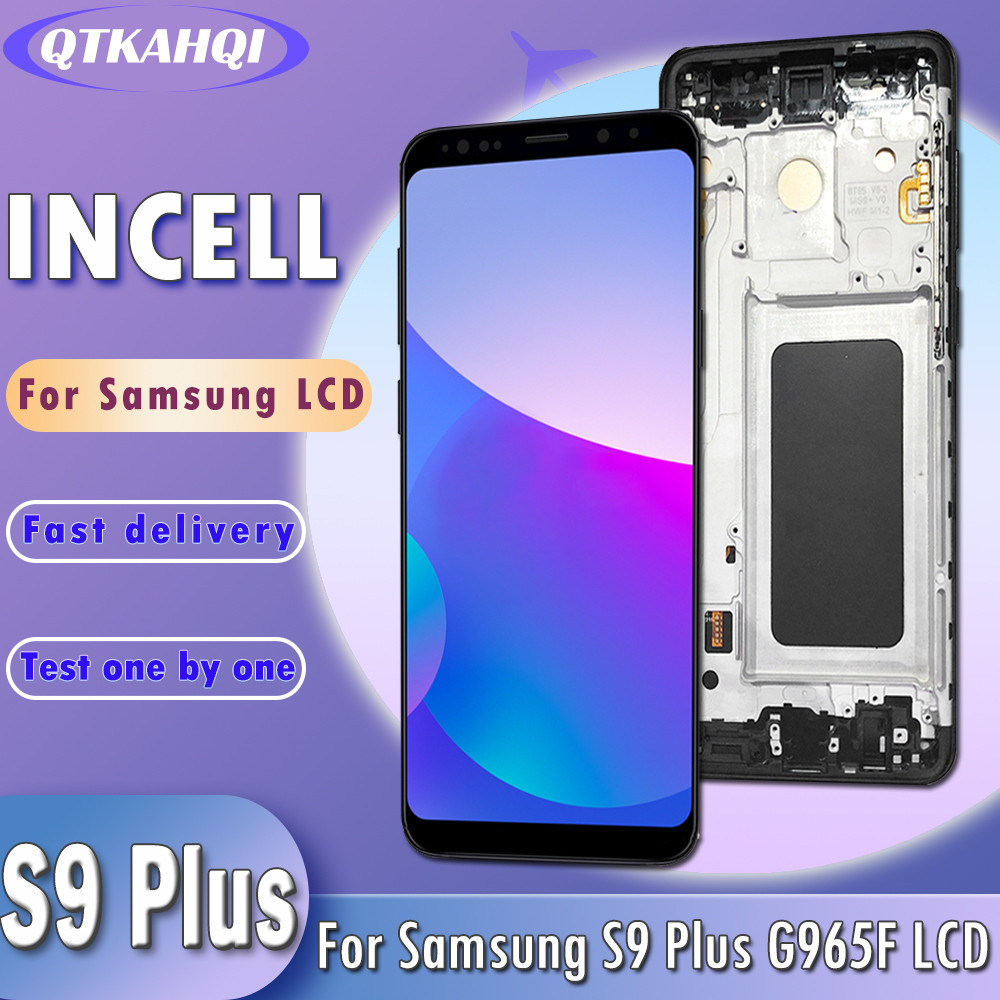 หน้าจอสัมผัสคุณภาพสูงสำหรับ Samsung Plus G965f หน้าจอ LCD สำหรับ S9 ...