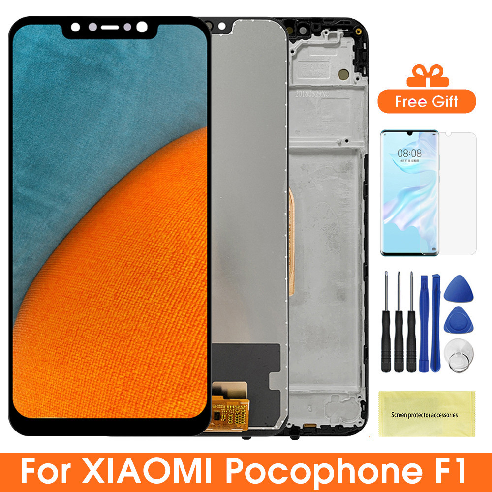 Poco หน้าจอ สำหรับ Pocophone F1 LCD หน้าจอสัมผัส Digitizer ประกอบสำหรับ ...