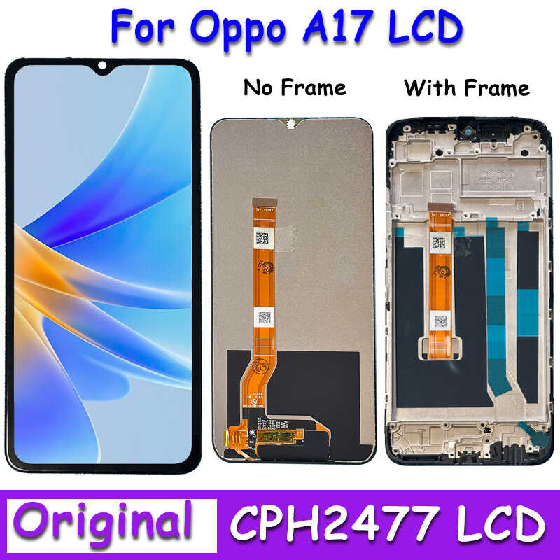 6.52 "Original สำหรับ Cph2477หน้าจอเปลี่ยนสำหรับ Oppo A17 Lcd จอแสดงผล ...