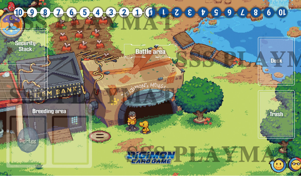 Digimon Playmat Sistermon Angewomon Renamon Nomemon DTCG CCG Mat Board ...