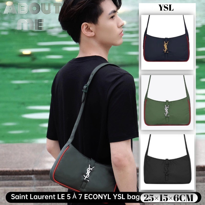 แซงต์โลร็องต์ Saint Laurent LE 5 À 7 ECONYL กระเป๋าถือ YSL กระเป๋า ...