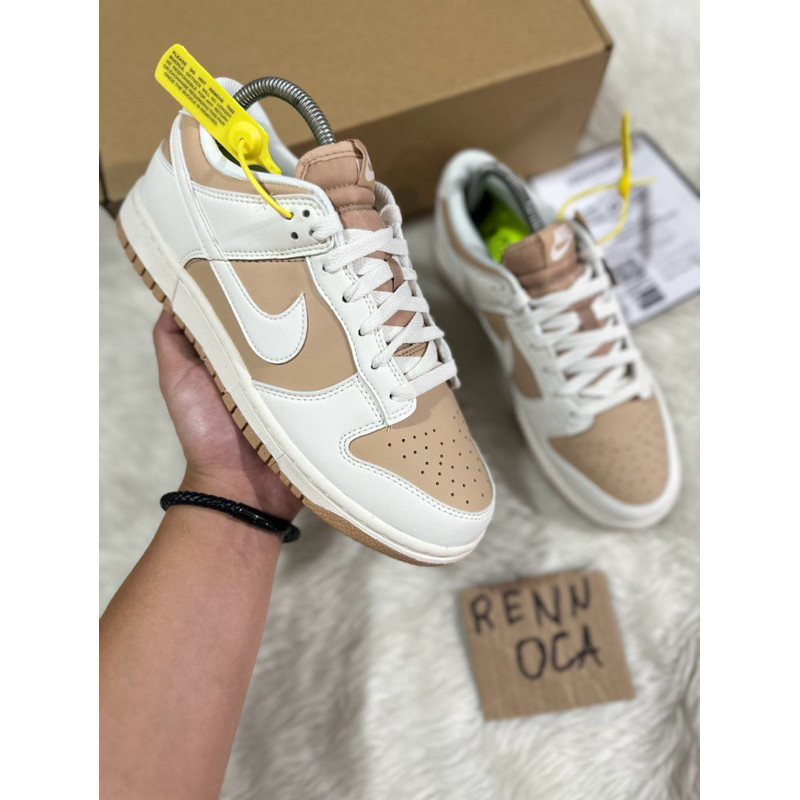 Nike Dunk Low Beige Sail Size 6 6 5 7 Womens Shopee Thailand