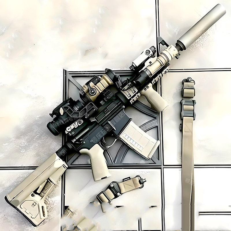 M416 Crystal Electric Gunner Gunner Automatic Soft Bullet | Shopee Thailand